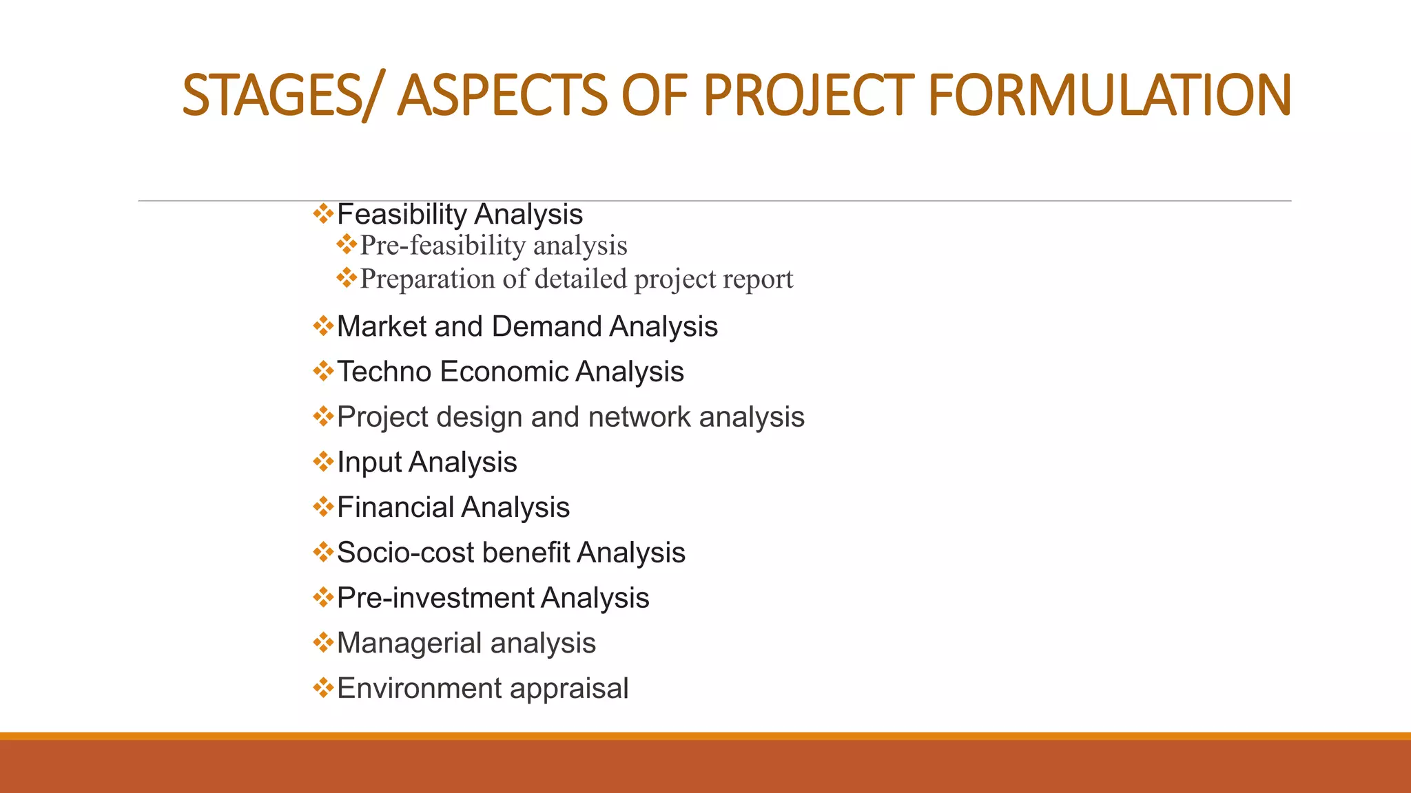 PROJECT CLASSIFICATION, IDENTIFICATION, FORMULATION | PPTX