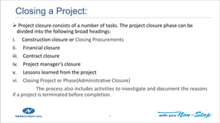Project closure | PPTX