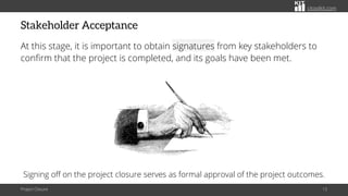 The Final Activity in Project Management | PDF | Business | Business ...