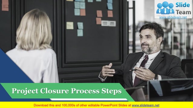 Project Closure Process Steps PowerPoint Presentation Slides | PDF ...