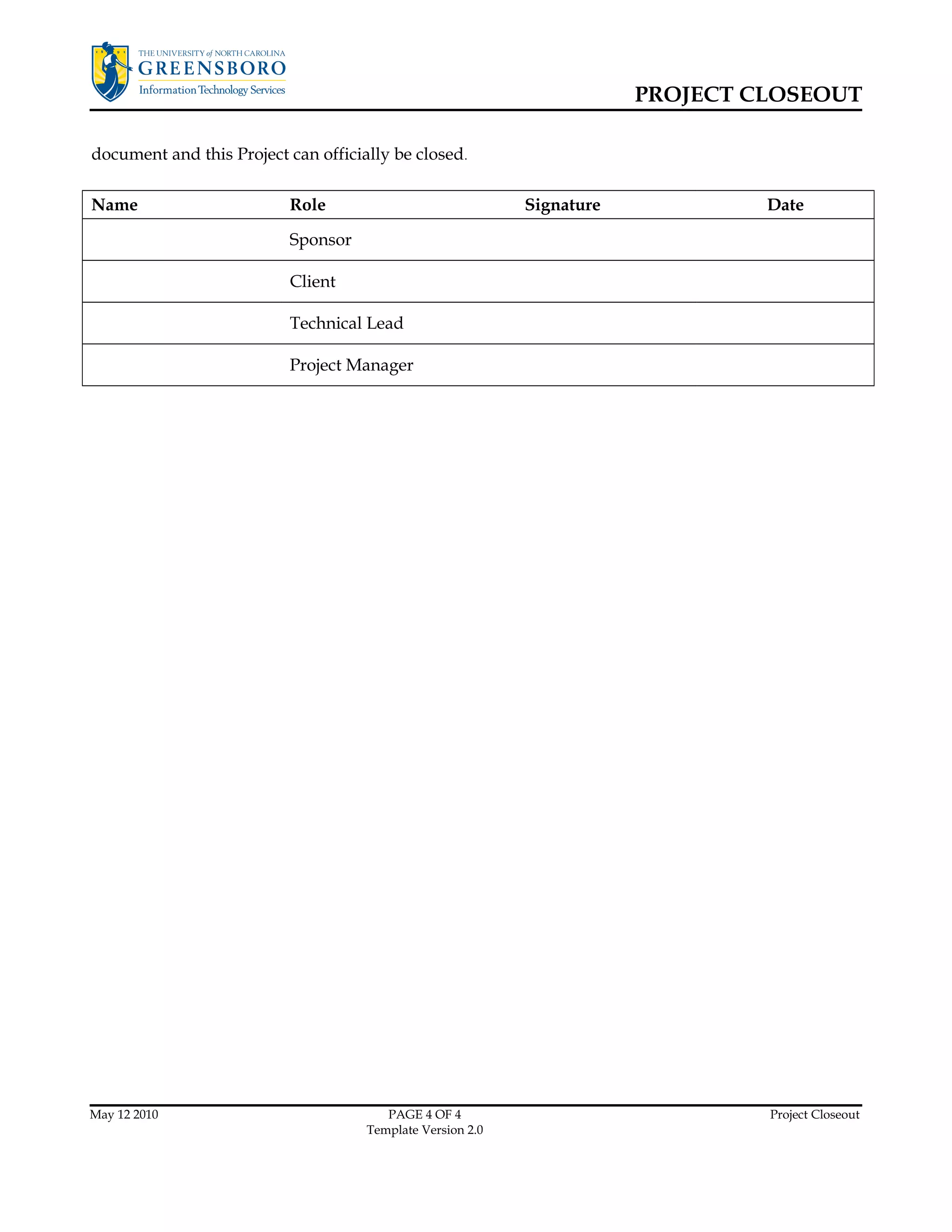 Project closure template v3.0 | PDF | Free Download