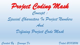 Project Coding Mask ( SAP PS ) | PDF
