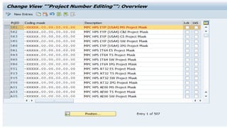 Project Coding Mask ( SAP PS ) | PDF