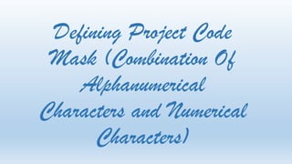 Project Coding Mask ( SAP PS ) | PDF