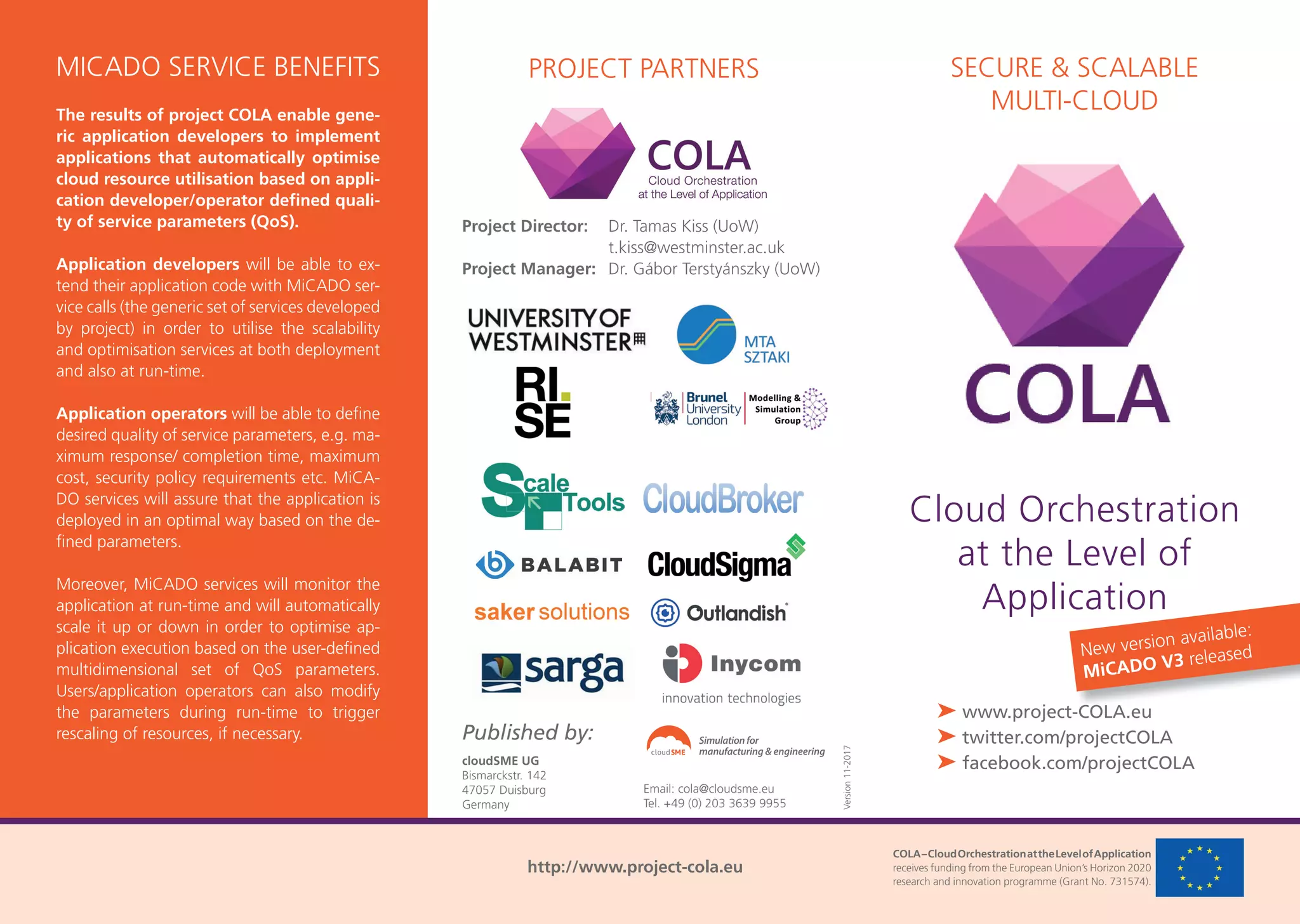 Project COLA Flyer V2 EN Web | PDF | Cloud Computing | Internet