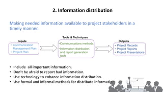 Project communication management | PPTX