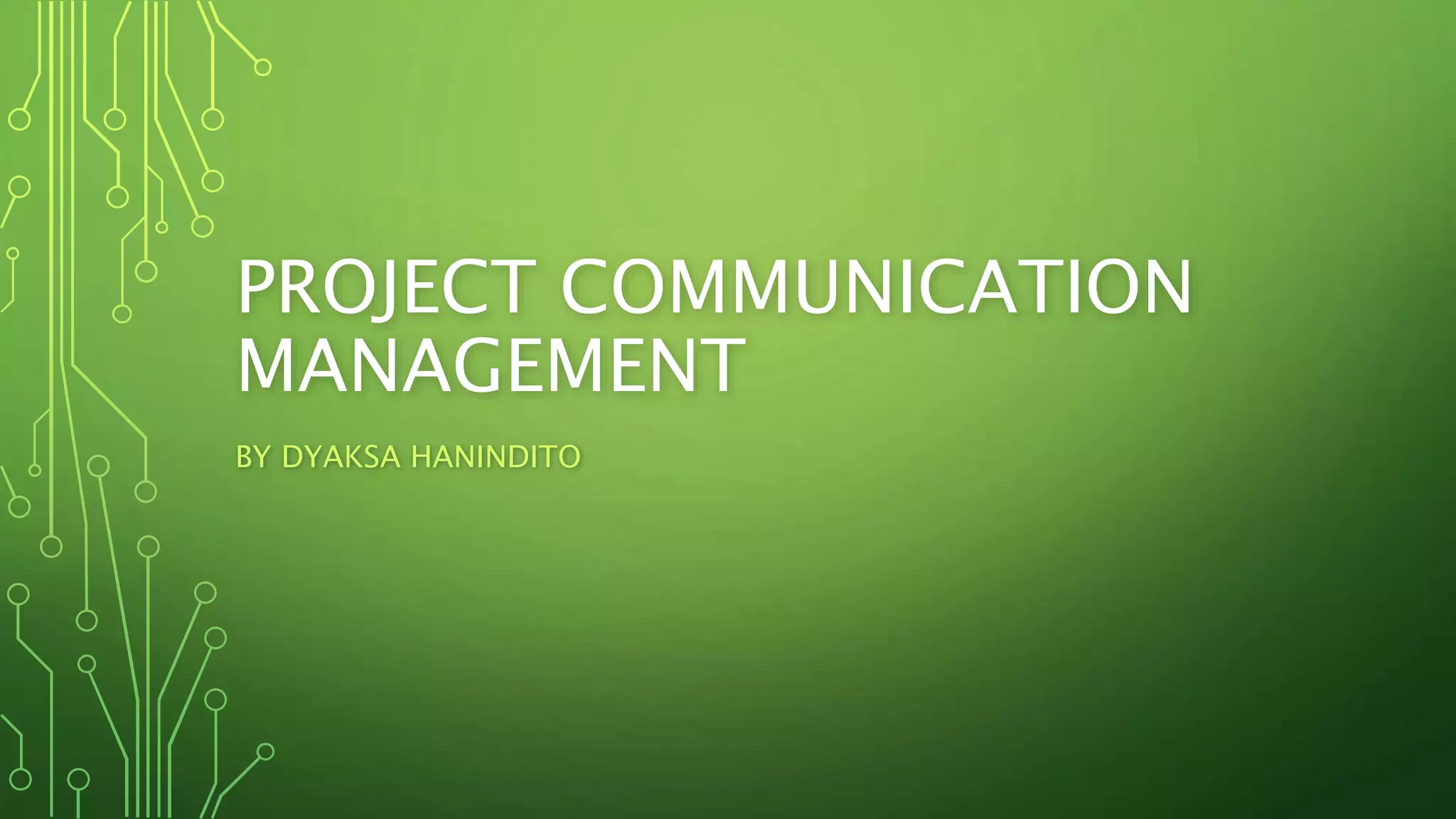 Project communication management | PPTX