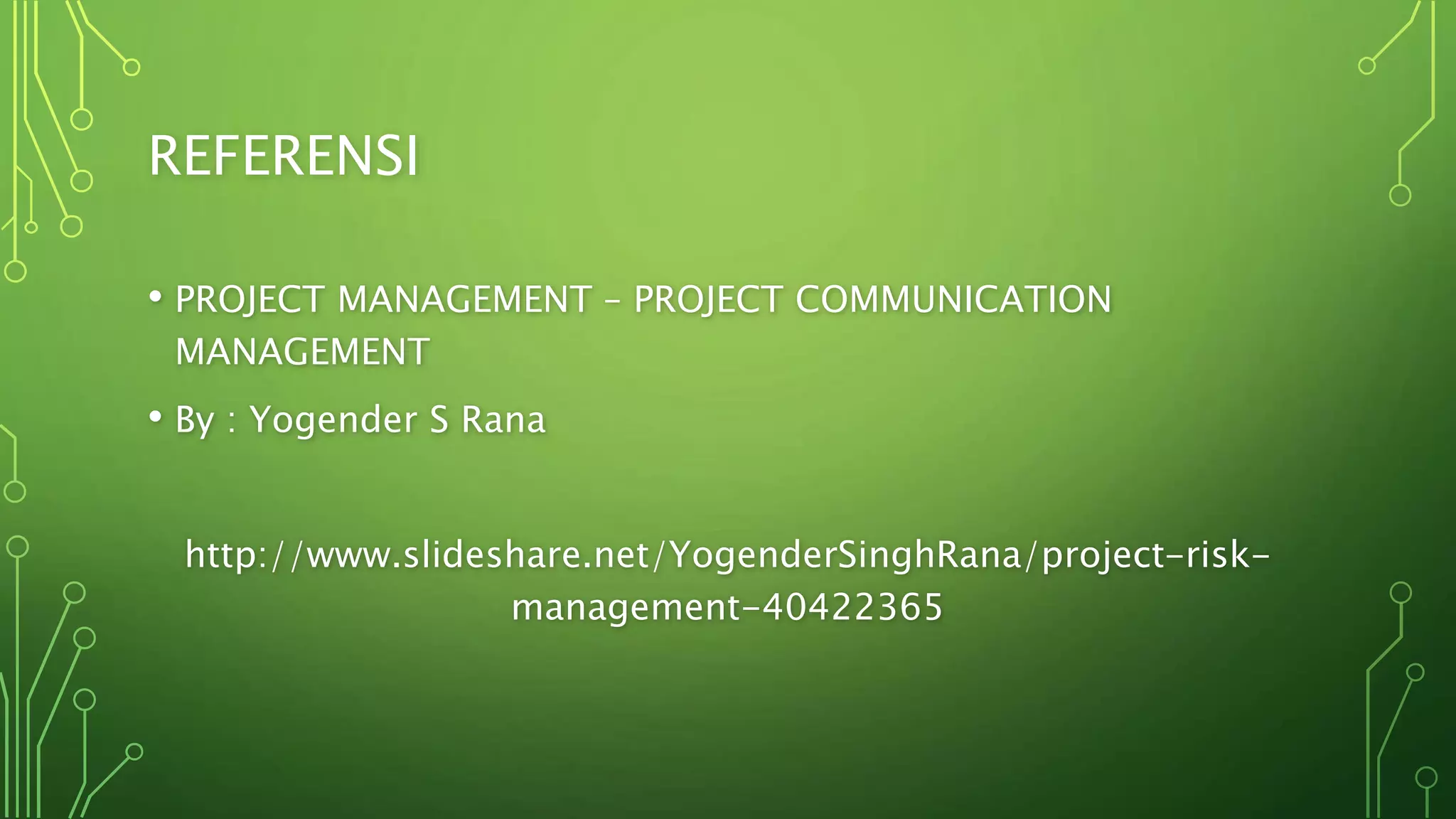 Project communication management | PPTX