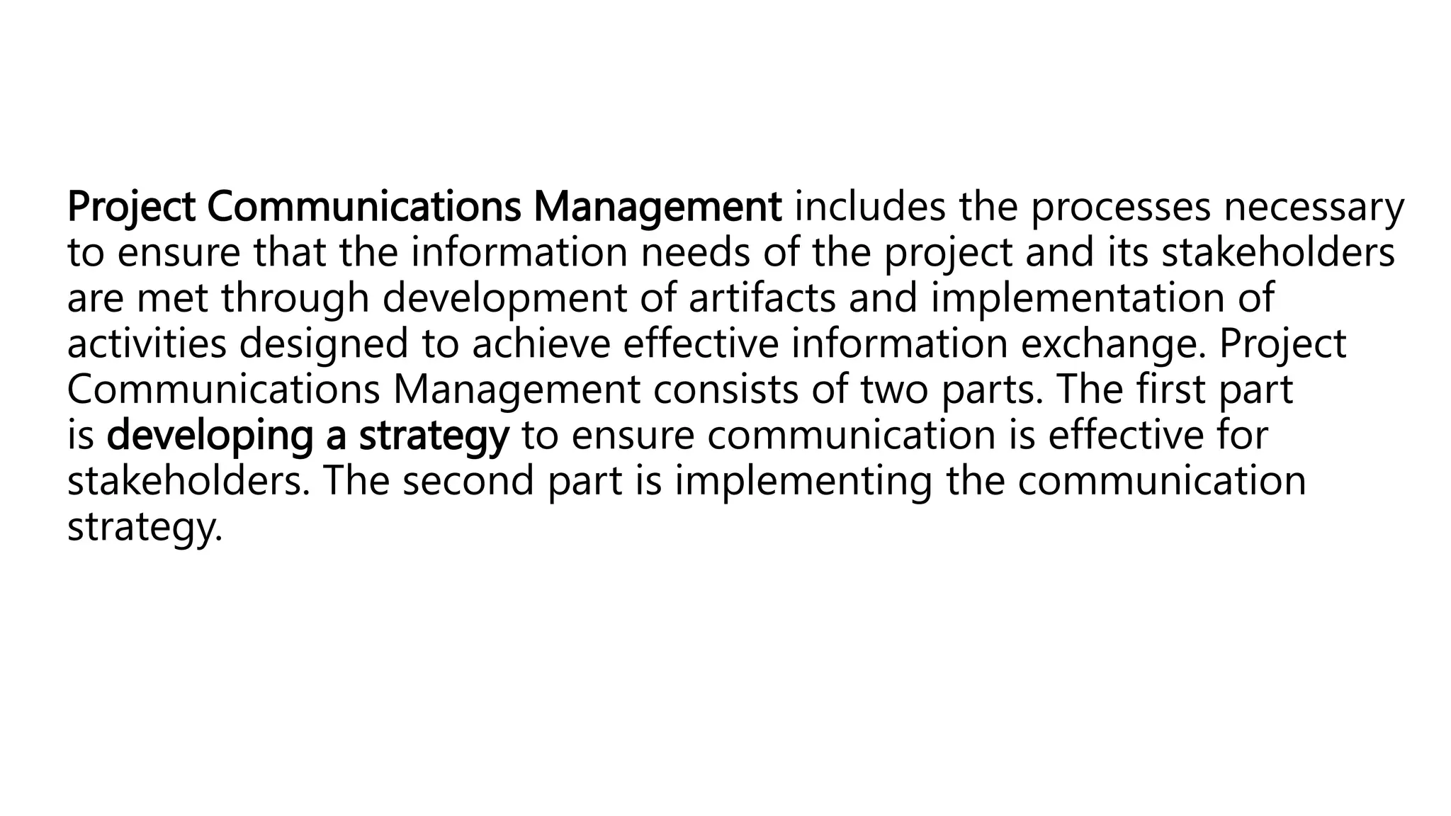 Project communication management | PPT