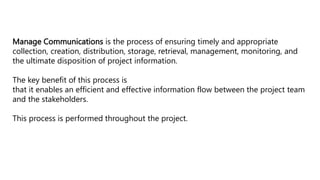 Project communication management | PPTX