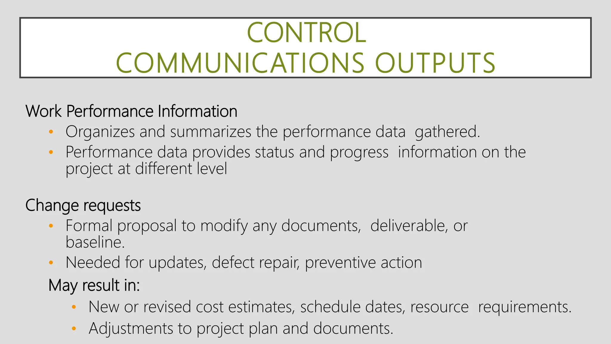 Project communication management | PPTX