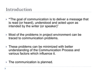 Project Communications Management - Information Technology | PPTX