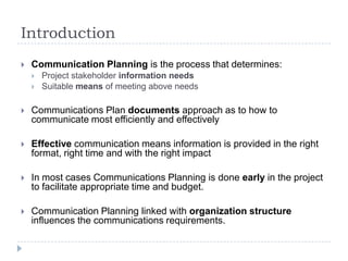 Project Communications Management - Information Technology | PPTX