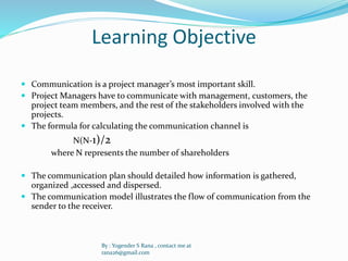 Project communications management | PPTX
