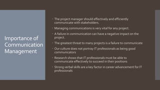 Project communications management | PPTX