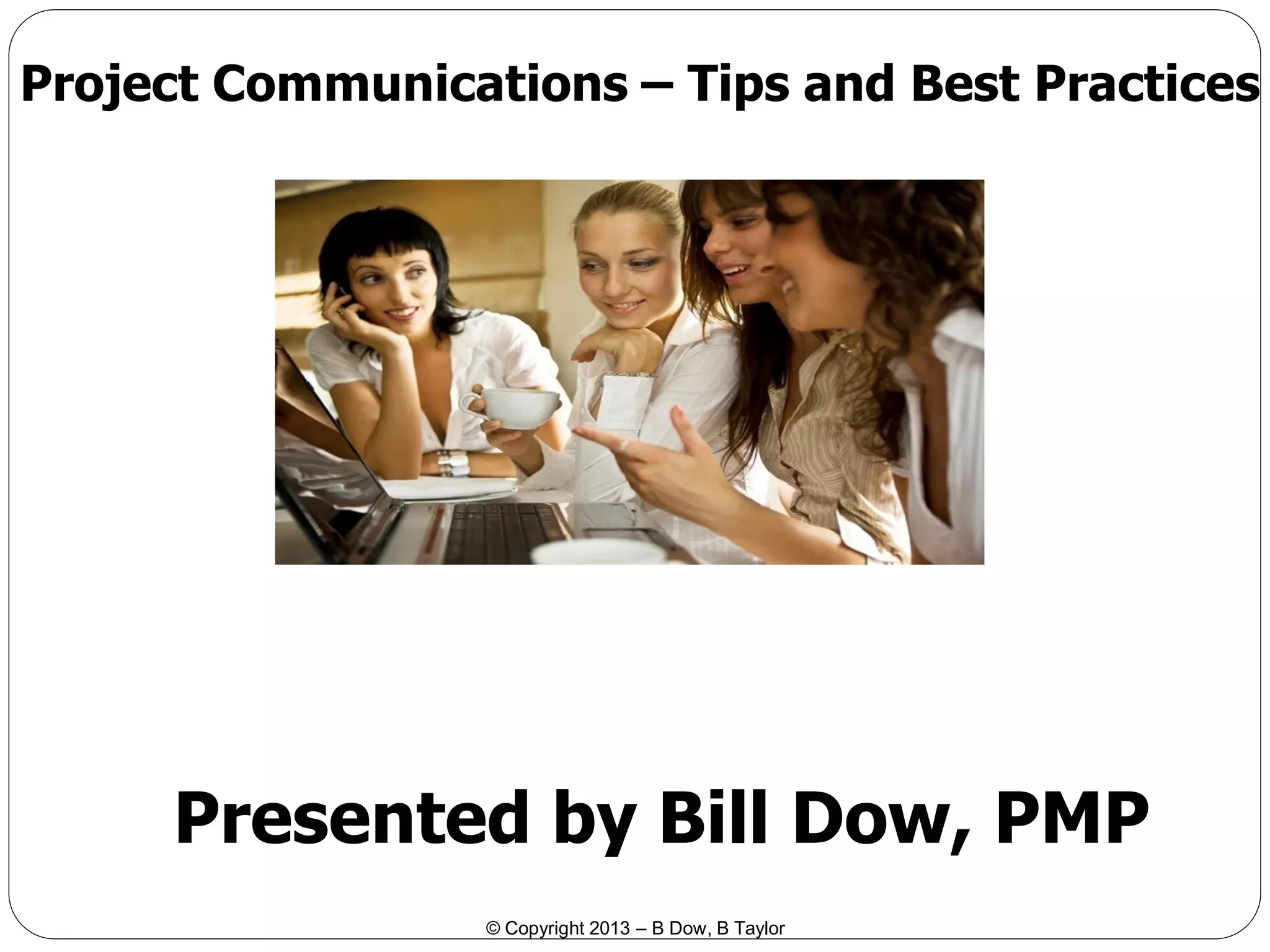 Project communications presentations | PPT