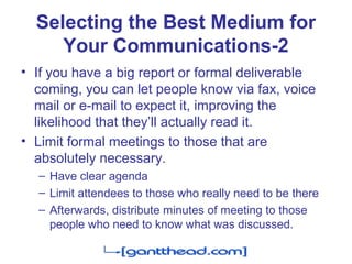 Project communications primer | PPT