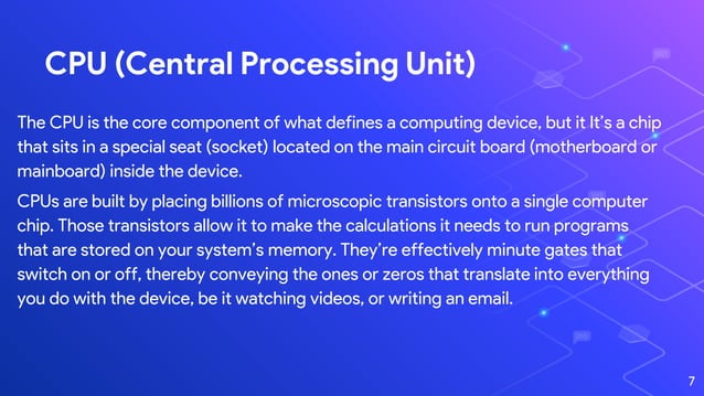 Introduction to Computer Hardware | PPTX