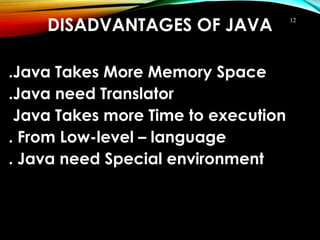 Java Language | PPT