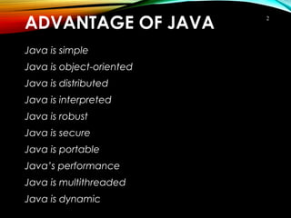 Java Language | PPT