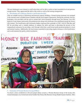 Project Replication of Micro-Enterprise Model of Honey Bee Farming in ...
