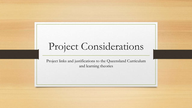 Project considerations | PPT | Free Download