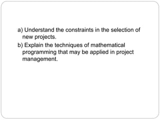 Multiple Project constraints | PPT