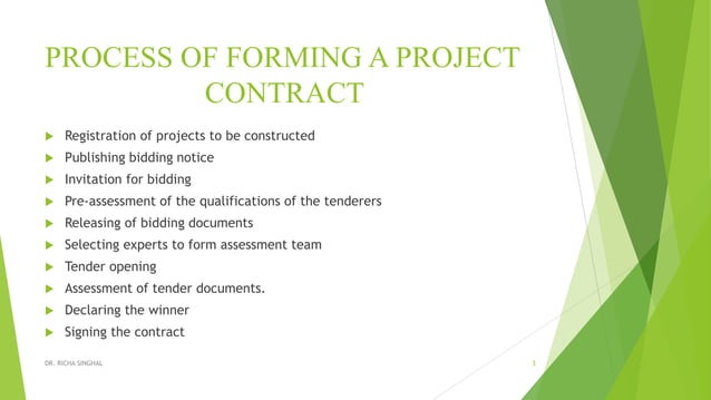 PROJECT CONTRACTING | PPTX