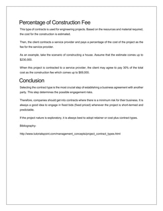 Project contracts | PDF