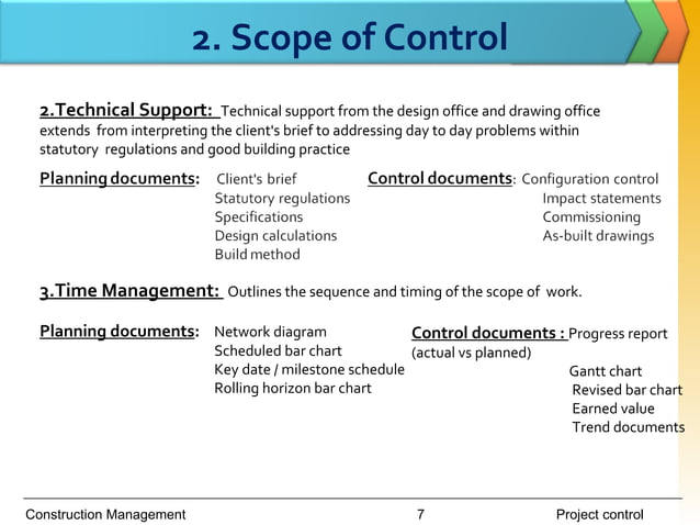Project control | PPT | Construction Industry | Industries