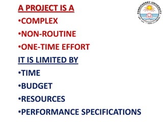 Management Control of Projects | PPTX