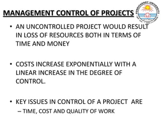Management Control of Projects | PPTX