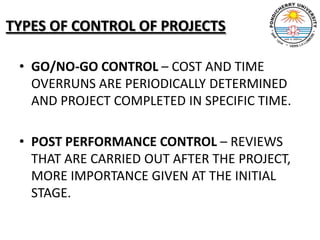 Management Control of Projects | PPTX