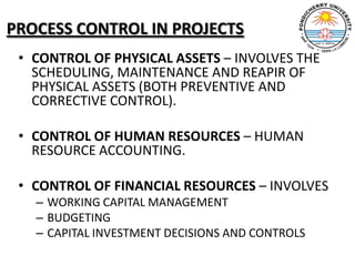 Management Control of Projects | PPTX
