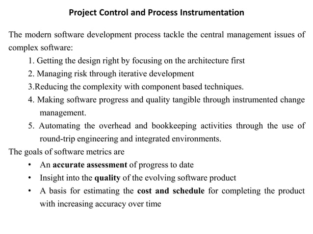 Project control and process instrumentation | PDF | Computer Software ...