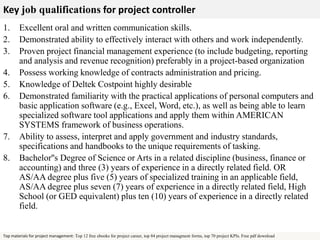 Project controller | PPTX