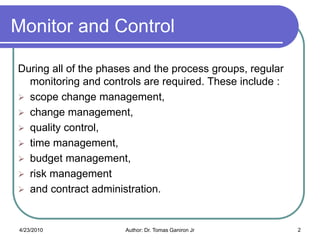 Project Controlling and Project Monitoring | PDF