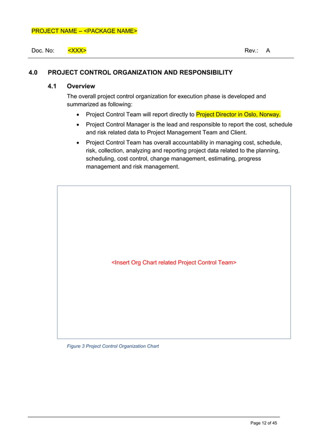 Project control plan_draft | PDF