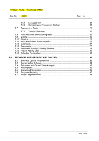 Project control plan_draft | PDF