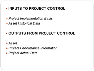 PROJECT CONTROL PROCESS | PPTX