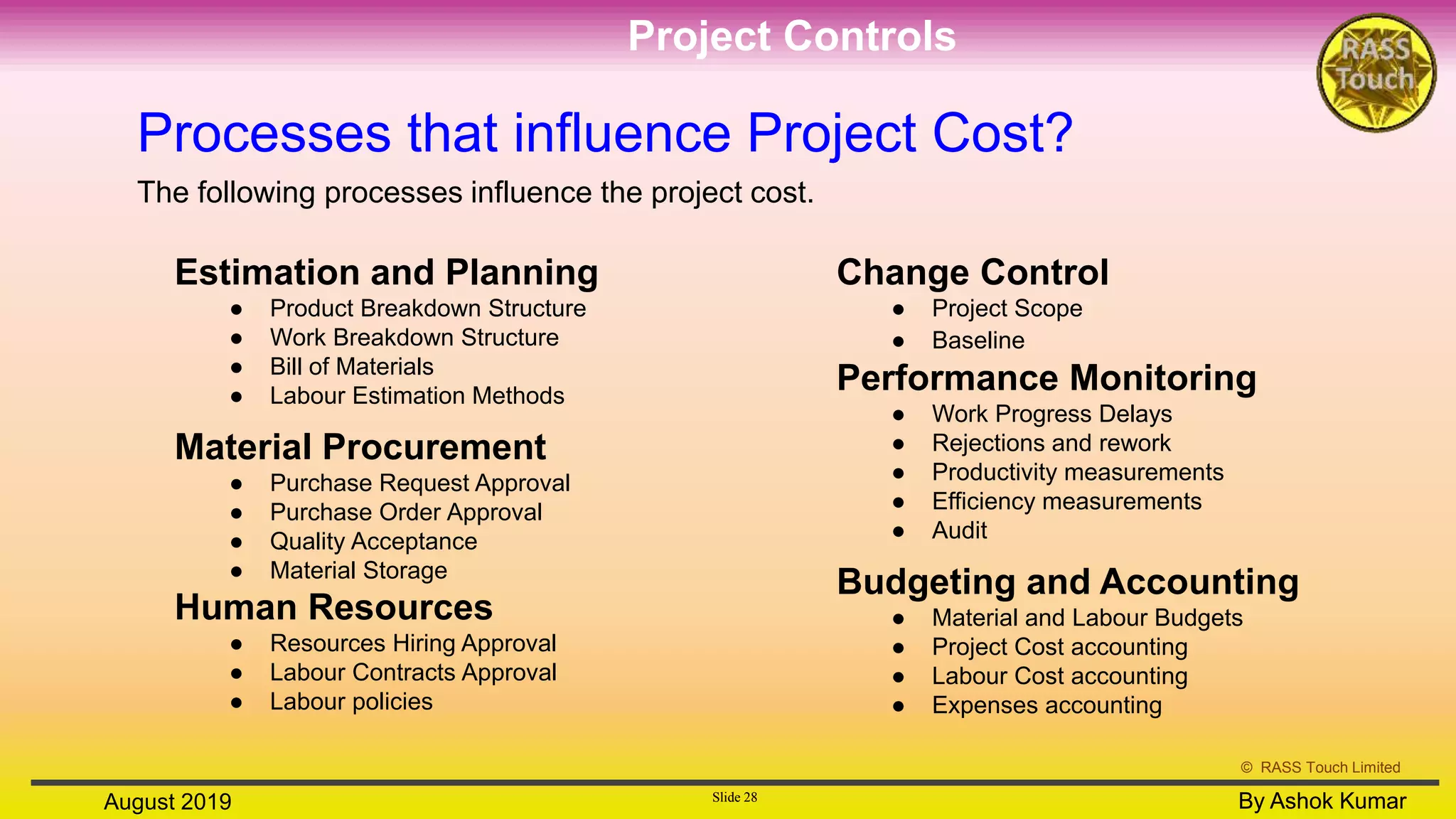 Project controls | PPTX