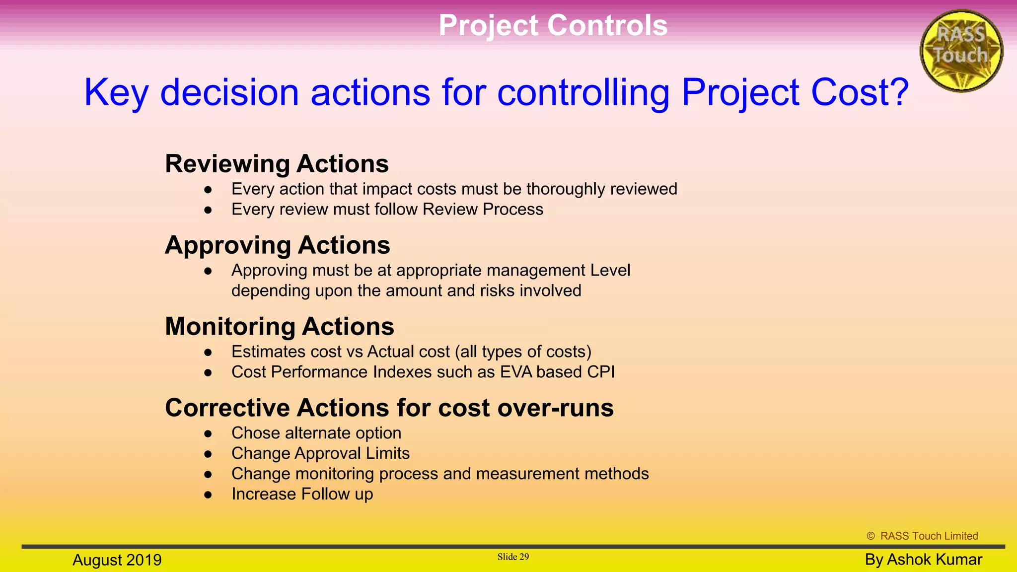 Project controls | PPTX