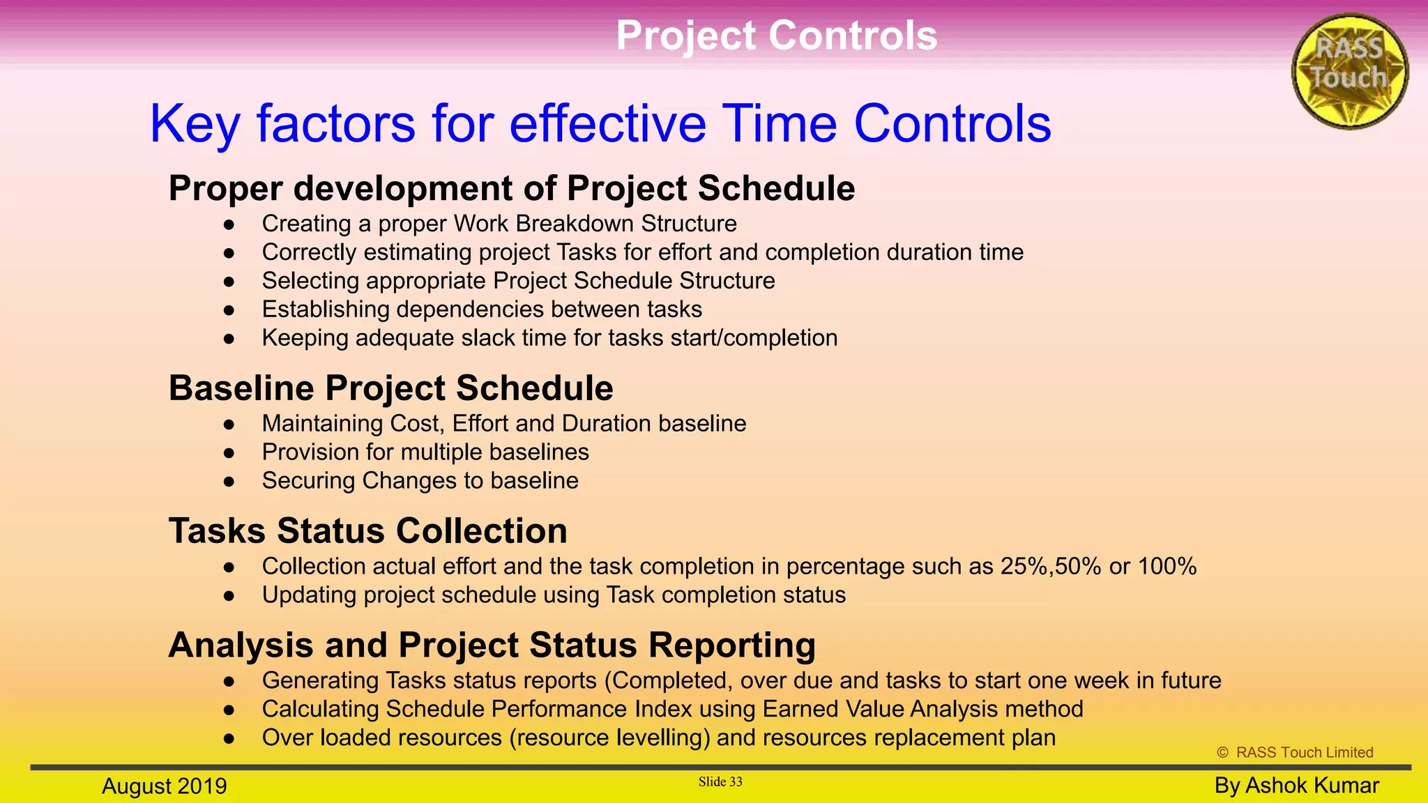 Project controls | PPTX | Business | Business and Finance