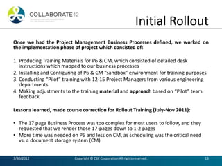 Project controls for csx engineering ppt | PDF