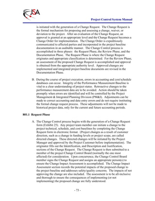 Project Control System Manual | PDF