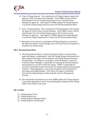 Project Control System Manual | PDF