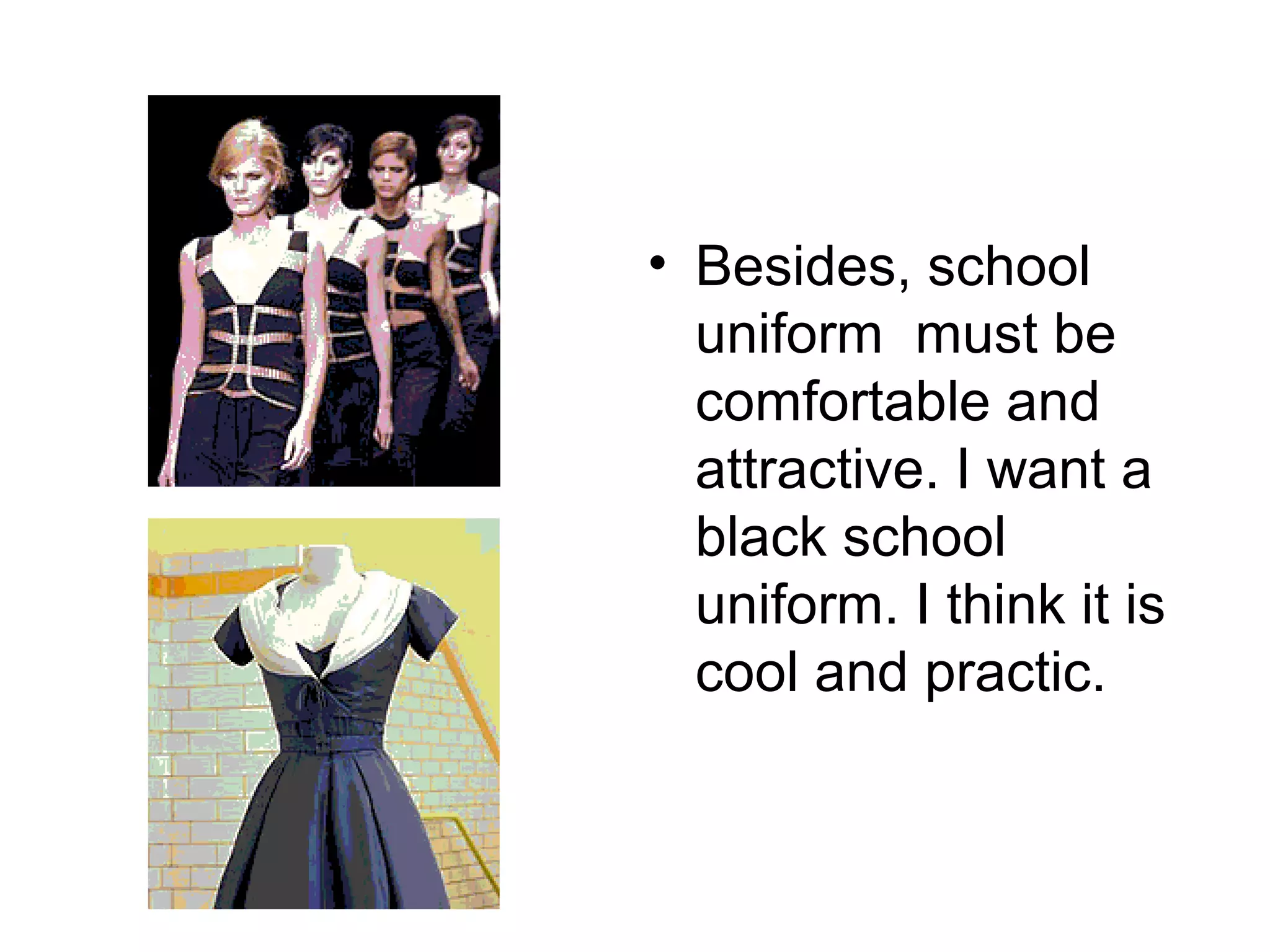 Project "Cool school uniform" | PPT