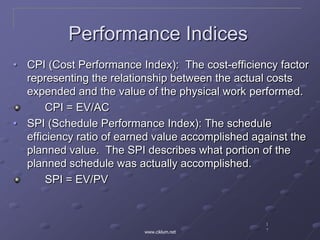Project cost & control | PPTX