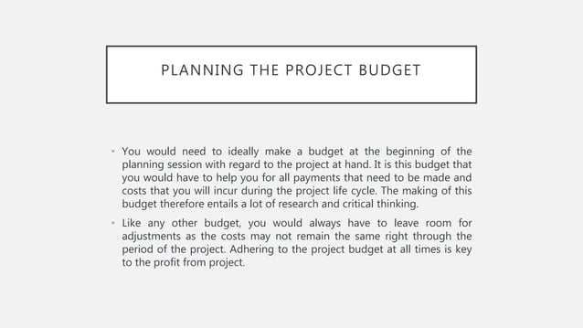 Project cost control techniques | PPTX