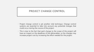 Project cost control techniques | PPTX